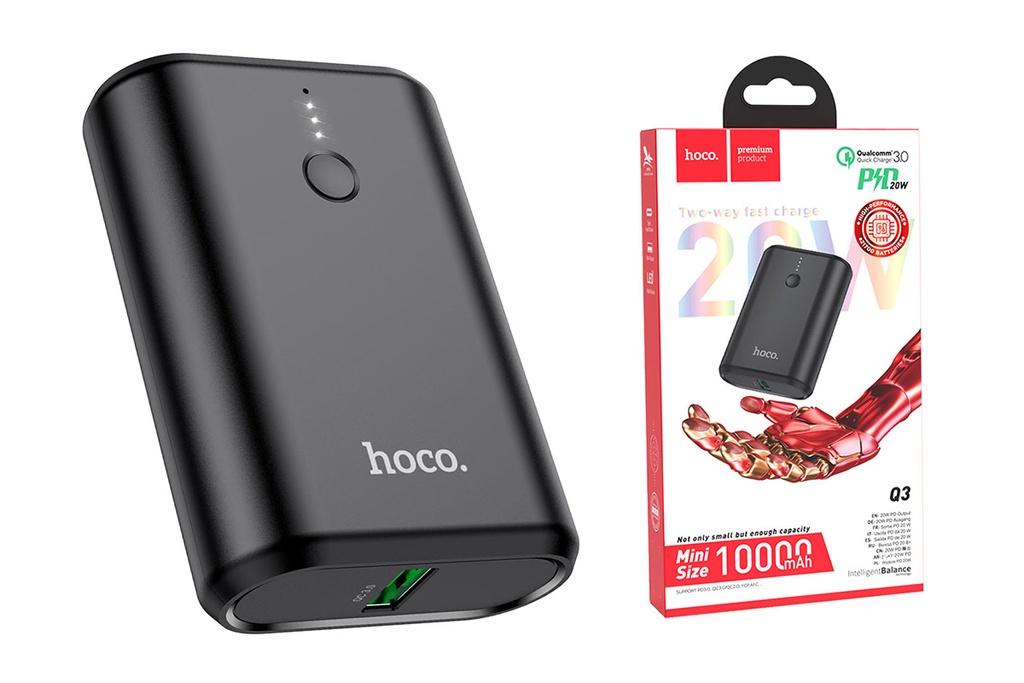 Hoco Q3 PD 20W 10,000mAh (New 27100 Battery, Compact Size High Capacity ...
