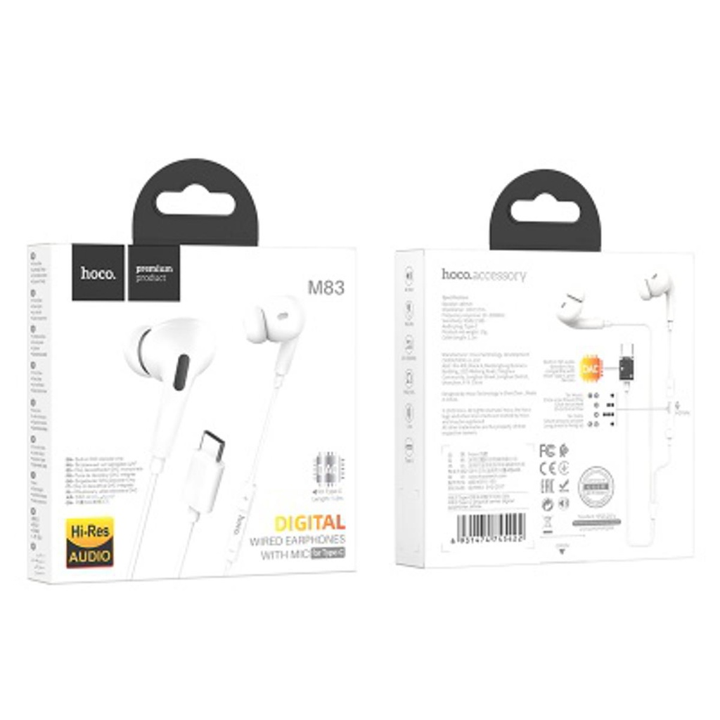 Hoco M83 | Type-C series Digital earphones | HOCO AU | Wholesale