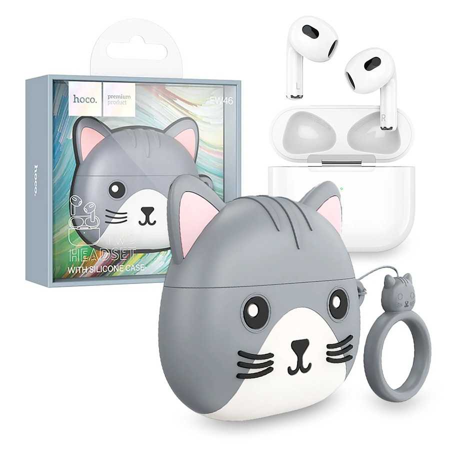 Hoco EW46 True wireless stereo headset - Free Gray Mysterious Cat Case ...